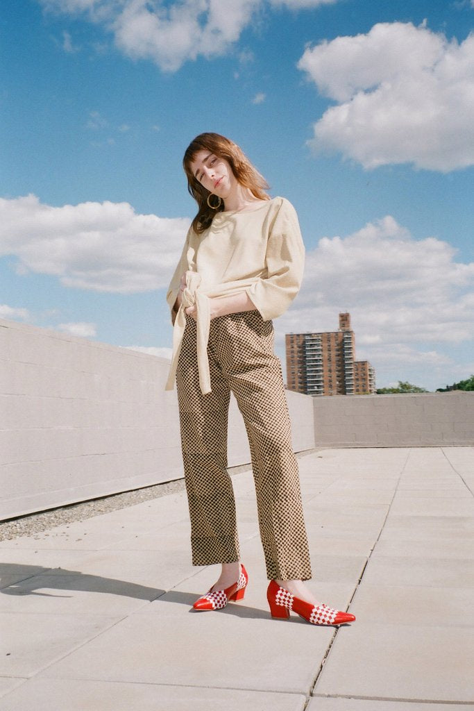 PO-EM Lento Pants - Black, Handwoven Cotton