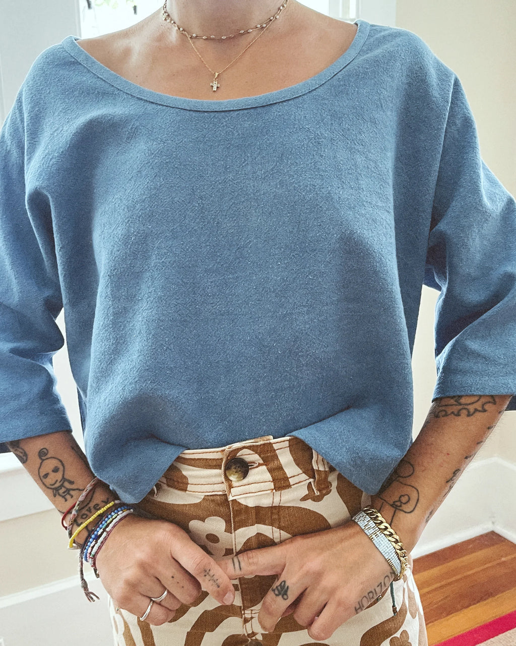 Maker Blouse by PO-EM - Handloom Indigo Cotton